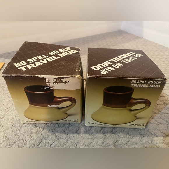 Vintage | Kitchen | 2vintage No Spill Coffee Cup Still In The Box Like ...